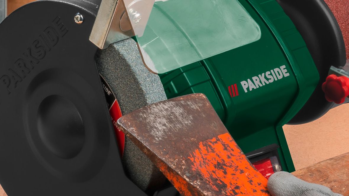 PARKSIDE Bench grinders | Two grinding discs, double the power